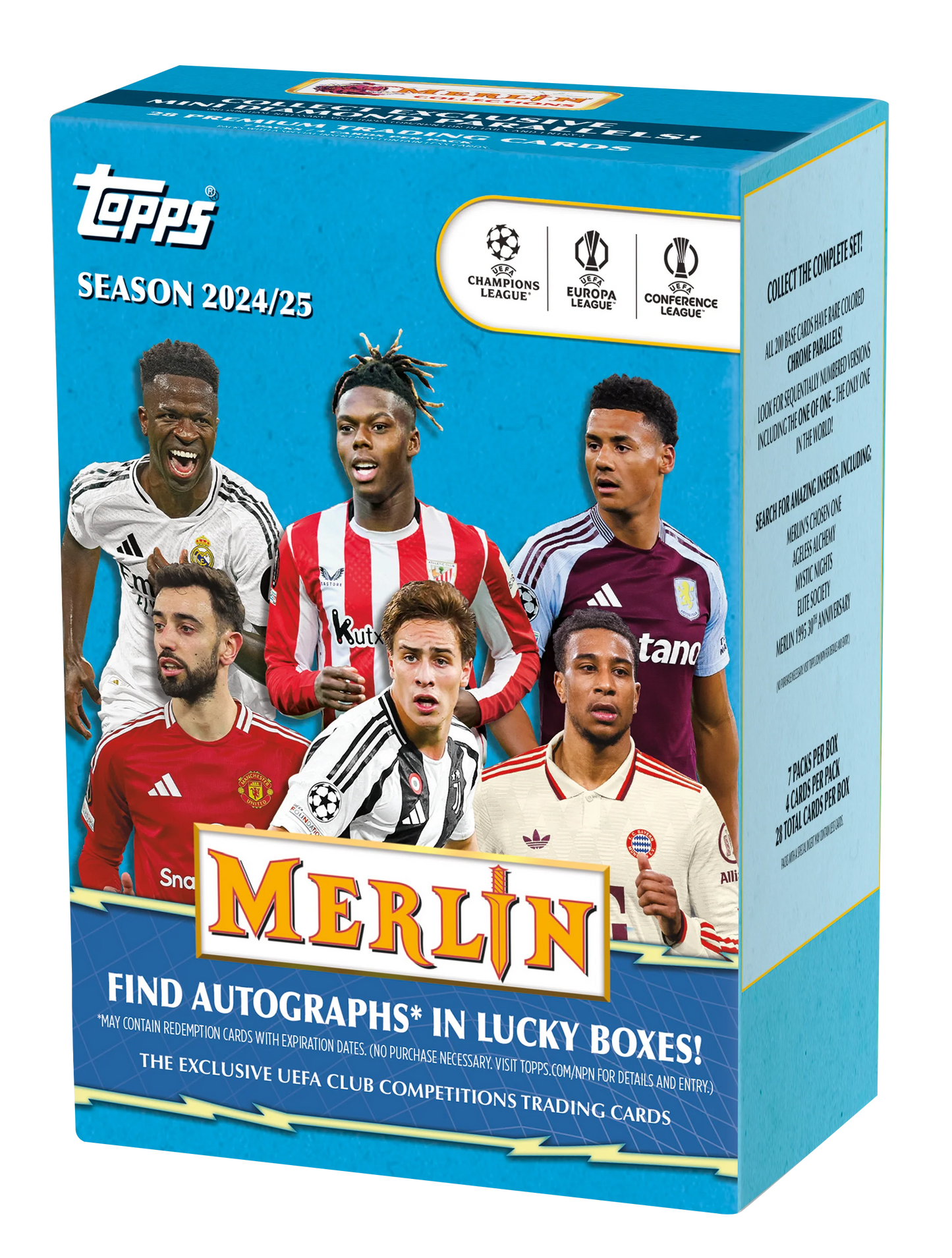 2024/25 Topps Merlin UCC Value Box - 1 Base Card Refractor parallel ...